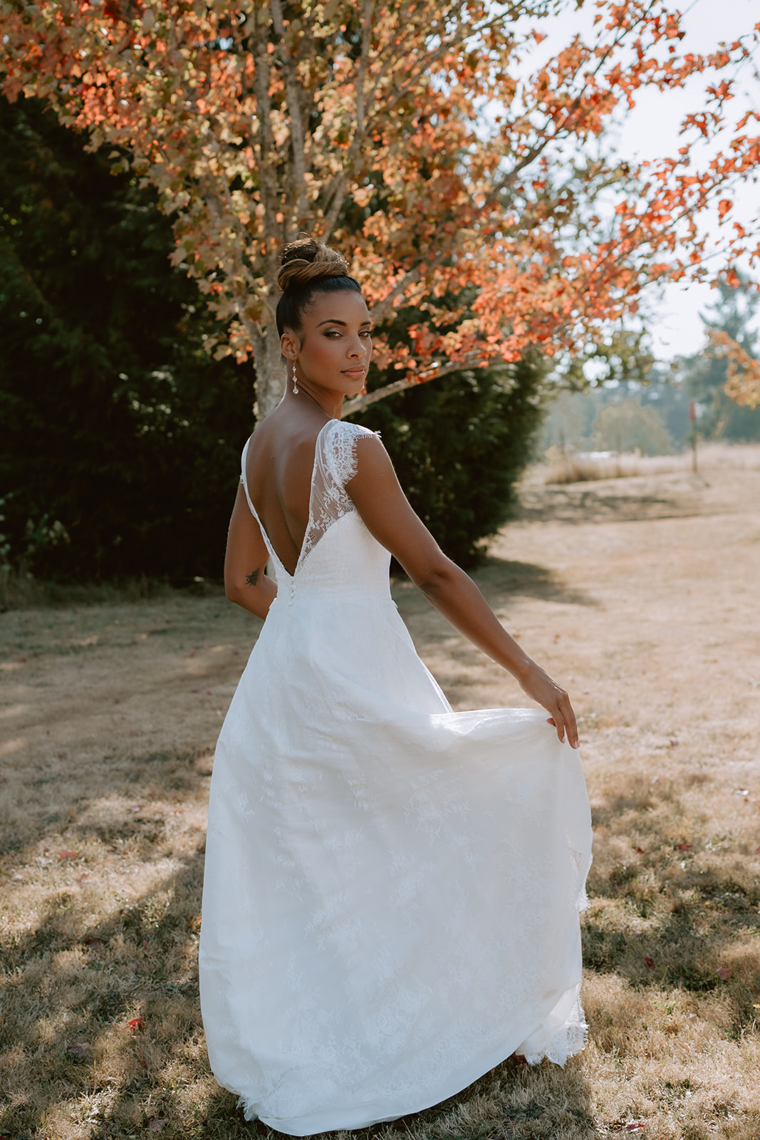 juliet a line wedding dress - cicada bridal in seattle